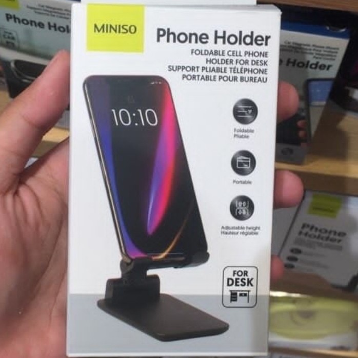Jual Miniso Foldable Cell Phone Holder for Desk Penyangga Handphone ...