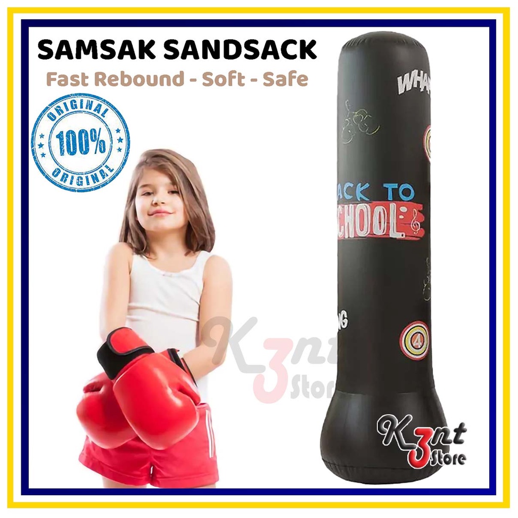 Jual Samsak Tinju Bela Diri Anak Vertical Punching Bag Tiang Samsak ...