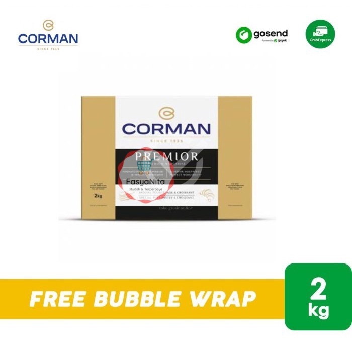 Jual Corman Premior Butter Sheet 80% 2kg KHUSUS INSTANT - FasyAnita ...