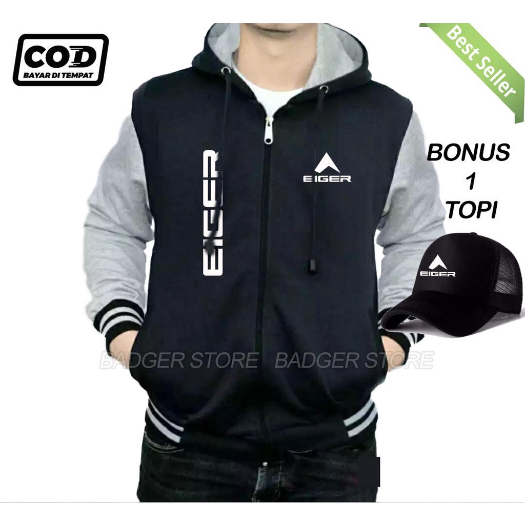 Jual Bonus Topi...!!! Jaket Zipper Kupluk Distro 1205 Kiri Kanan Text ...