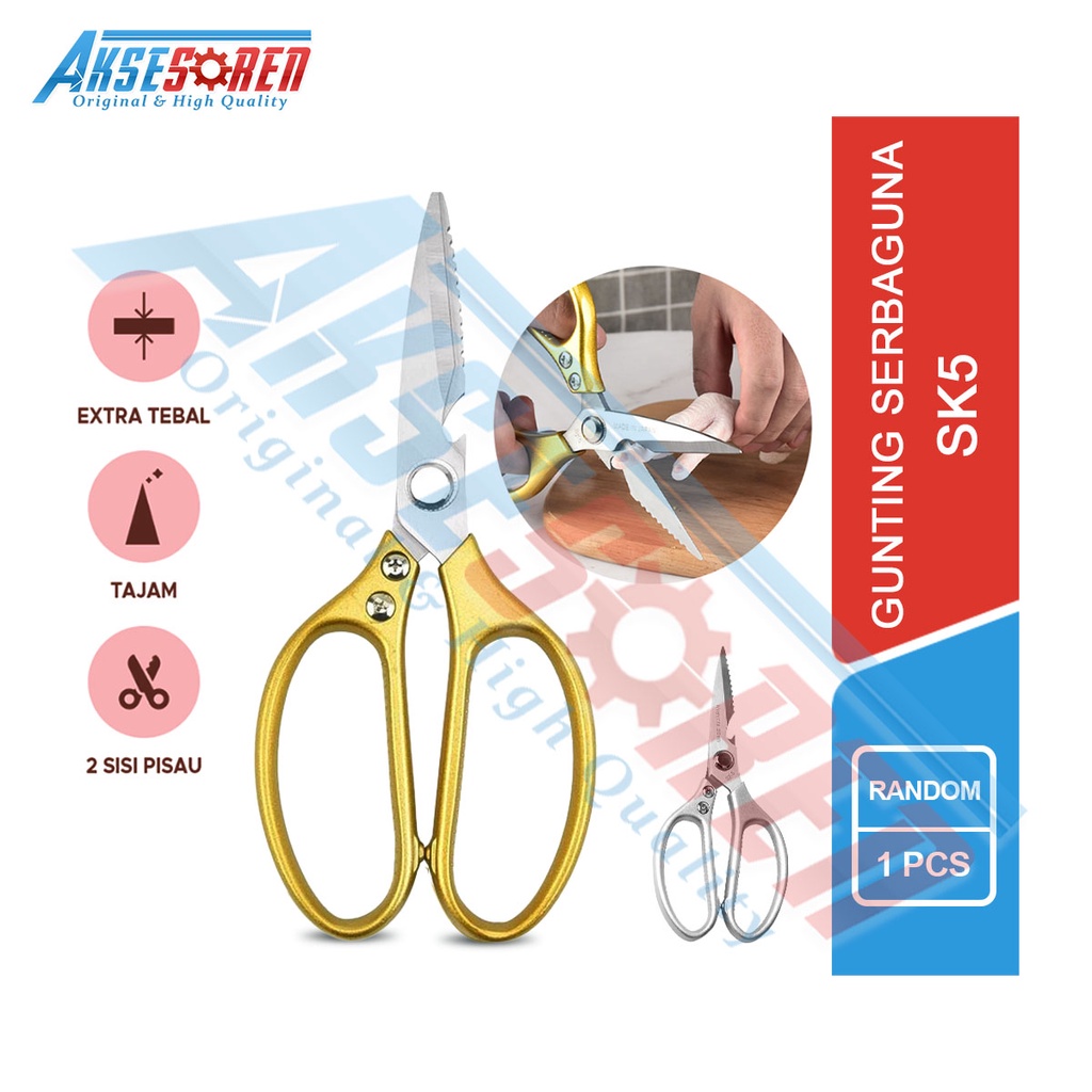 Jual Aksesoren Gunting Besar Serbaguna SK5 [1 Pcs] / Scissors Alat Potong Daging Memotong Kain ...