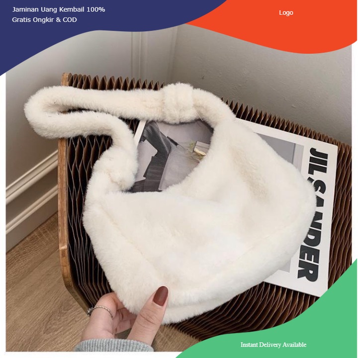 Jual RSTORE TEBE Shoulder Bag Tas Bahu Bulu Motif Tas Bahu jinjing Ootd ...