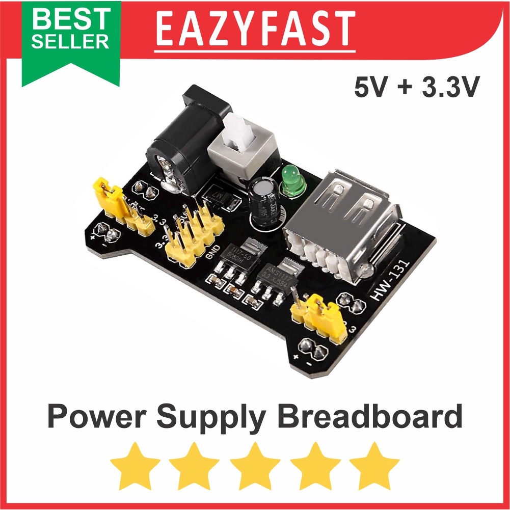 Jual Breadboard Bread Project Board Power Supply 5v 3.3v MB-102 Module ...