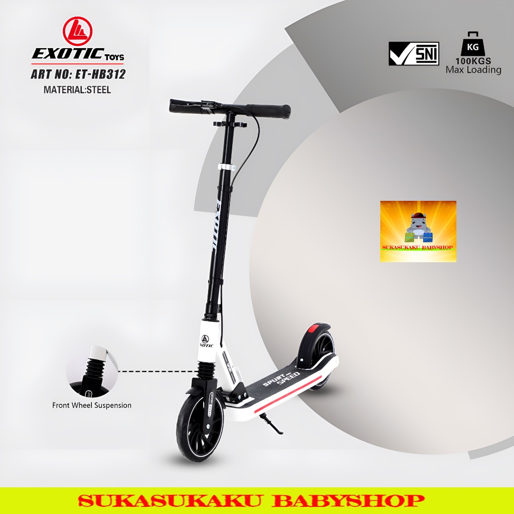 Jual Scooter Besi ET HB 312 Roda Ukuran Besar Exotic Skuter Lipat ...