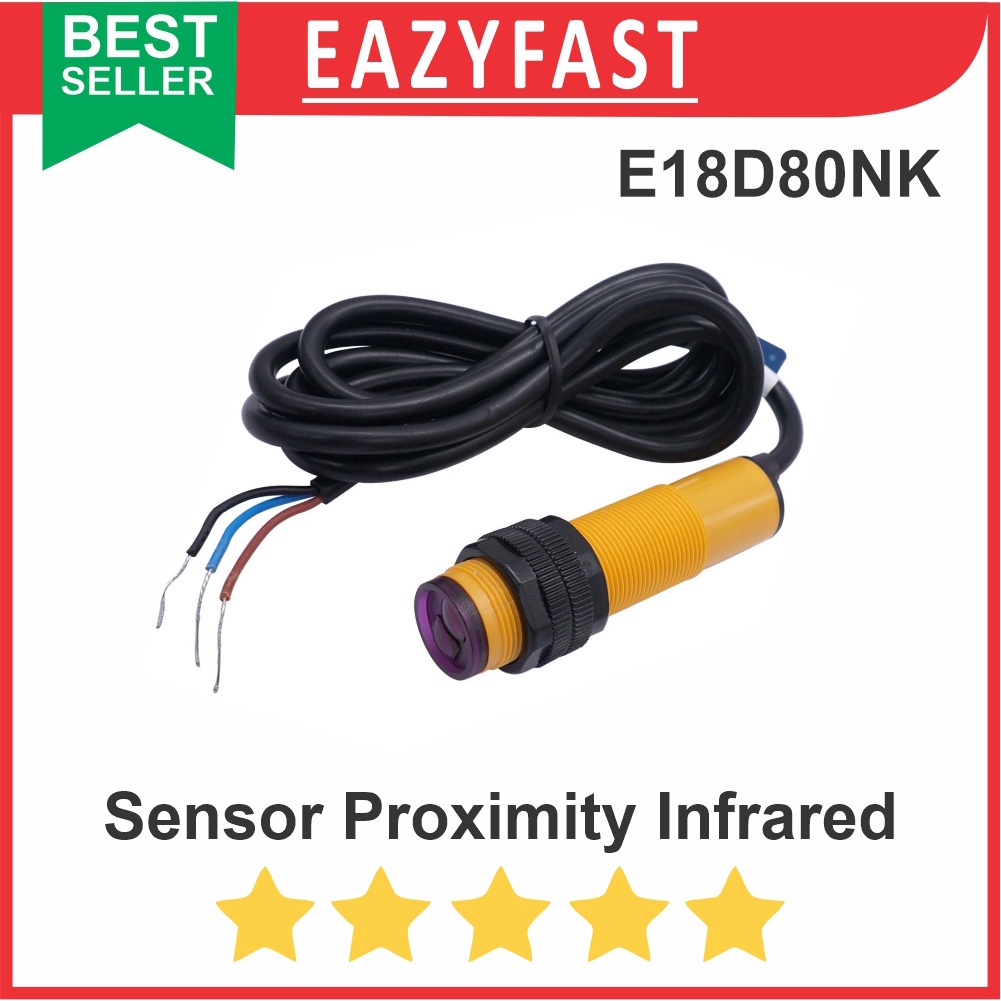 Jual Infrared Proximity Sensor Jarak Optical Distance Switch E18-D80NK | Shopee Indonesia