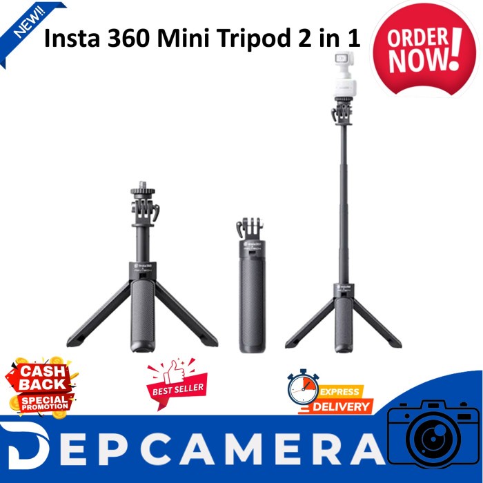 Jual Insta 360 Mini Tripod 2 in 1 Selfie Stick | Shopee Indonesia