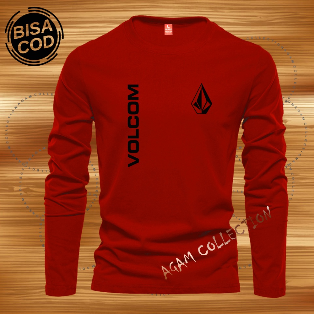 Jual Agam Collection Baju Kaos Distro Volc Kirka Text Hitam Lengan ...