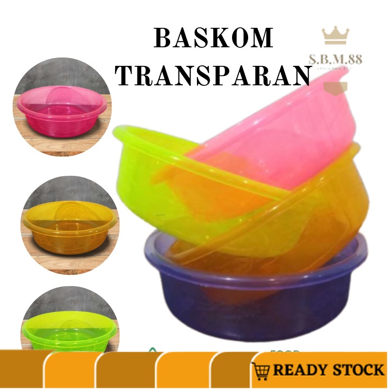 Jual SM88 - B314 - Baskom Plastik Transparan - Baskom Plastik Bening ...