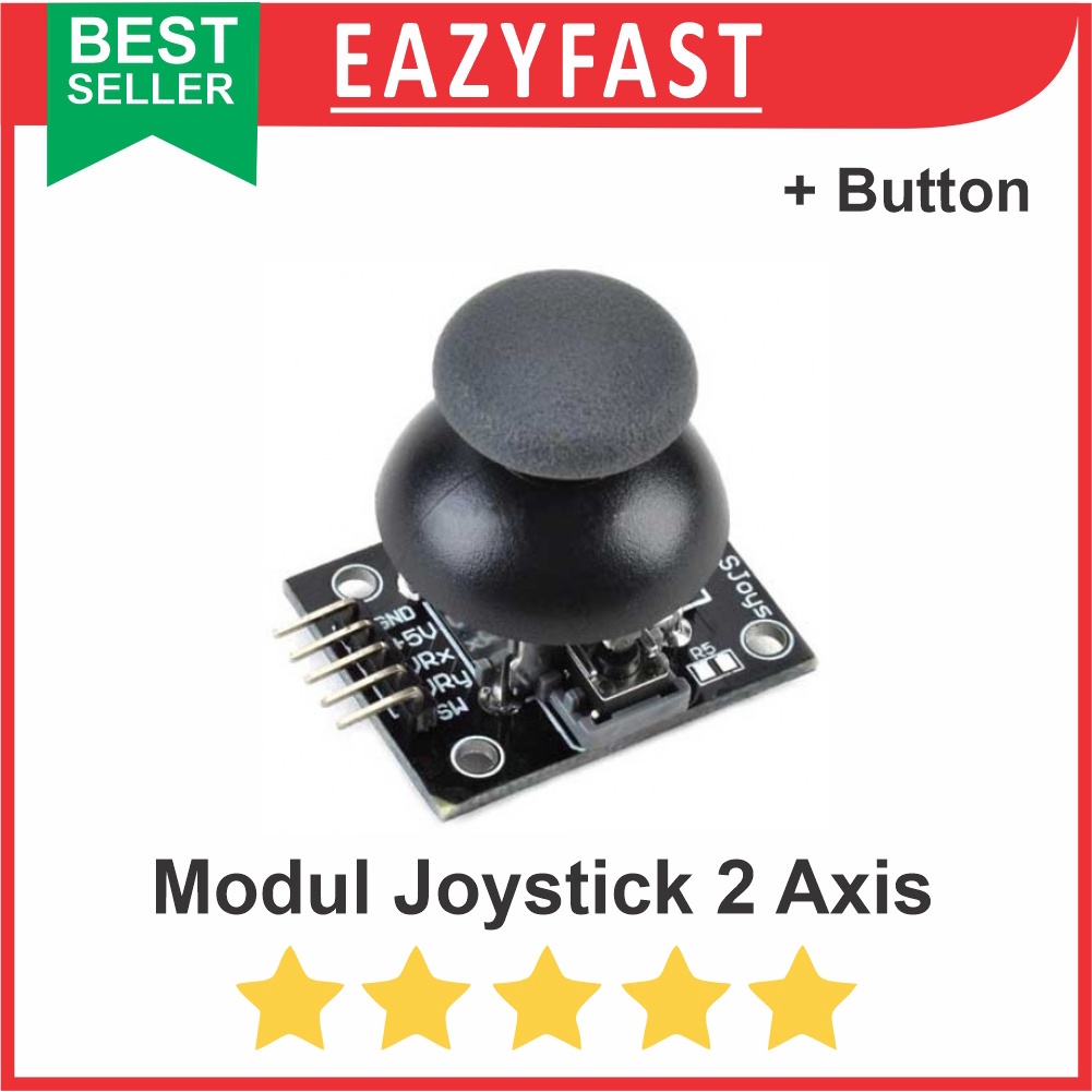 Jual Dual-axis XY Joystick Module Arduino Dual Axis Analog Stick Stik PS | Shopee Indonesia