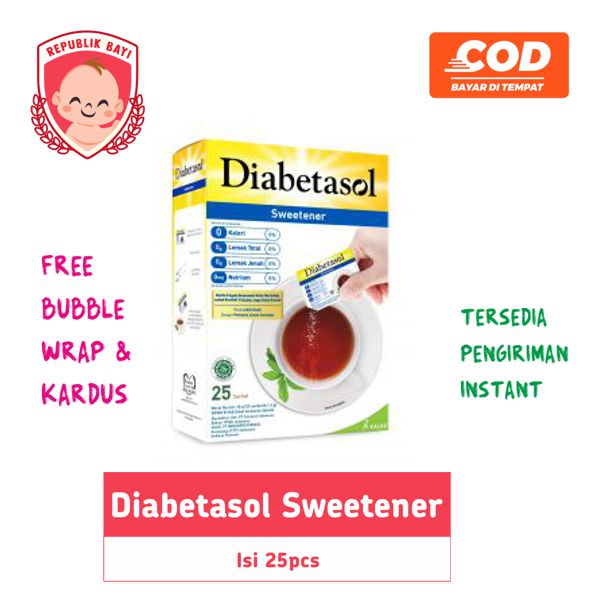 Jual Diabetasol Sweetener Gula Diabetes Calsweet 25x1.5gr | Shopee ...