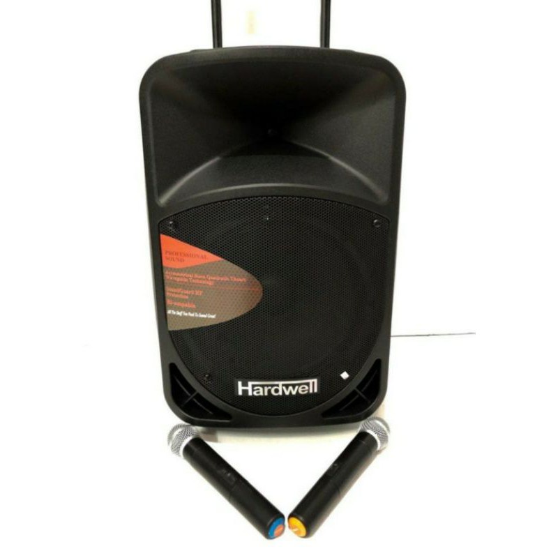 Jual SPEAKER PORTABLE HARDWELL MAX 12 BWR 12 INCH ORIGINAL SPEAKER ...