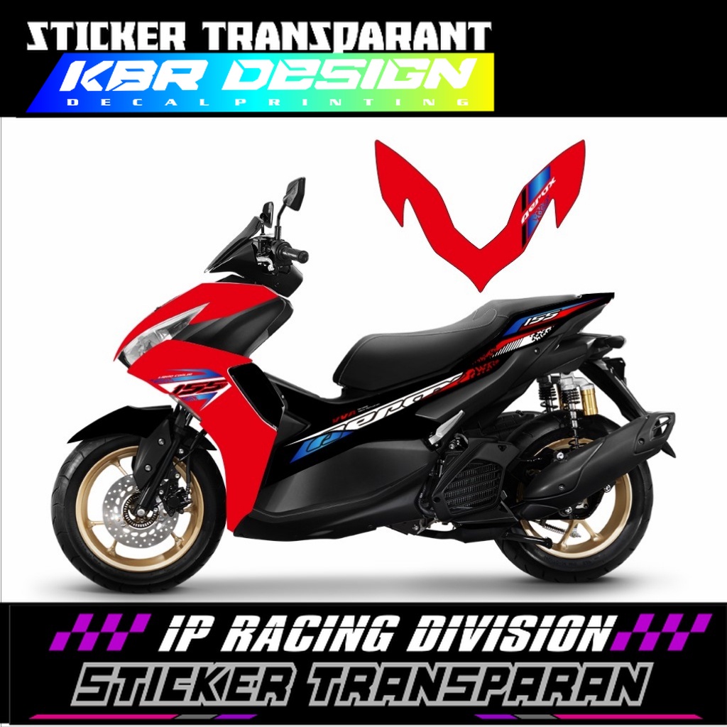 Jual STICKER STRIPING TRANSPARAN AEROX NEW CONNECTED 2022-2023 NVX ...