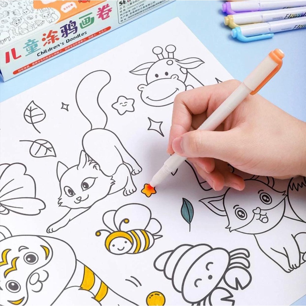 Jual Kertas Mewarnai Poster Mewarnai Raksasa Giant Coloring Sheet Jumbo