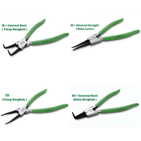 Jual PAKET 4 PCS TEKIRO Tang Snap Ring IS IB ES EB 7 inch TANG SNAPRING ...