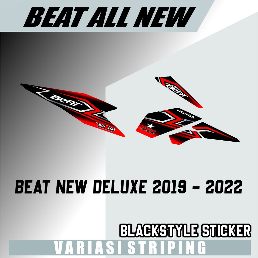 Jual STICKER MOTOR VARIASI STIKER VARIASI STRIPING MOTOR BEAT DELUXE ...