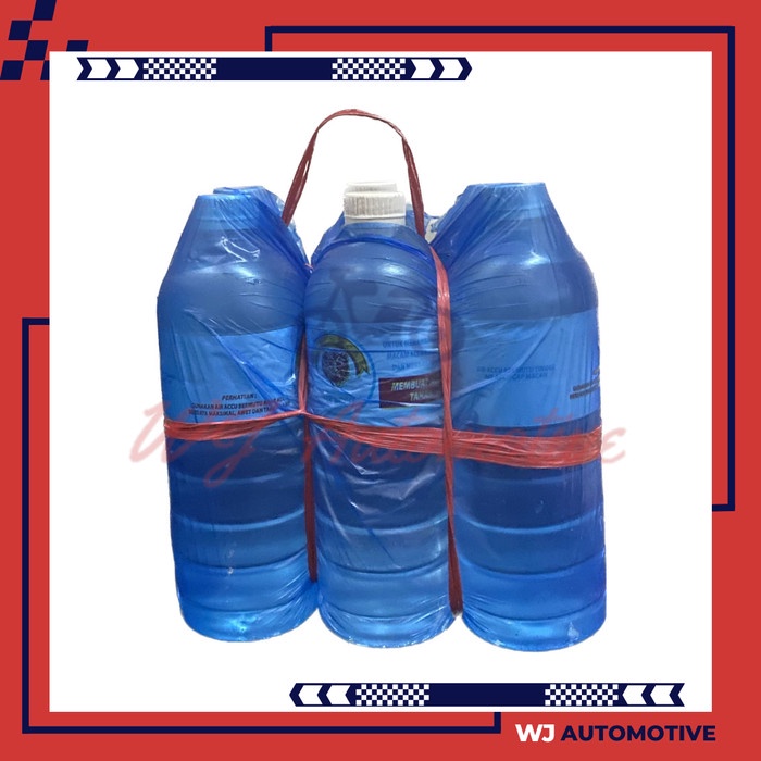 Jual Air Aki Cap Macan 1 Liter Air Accu Basah 1Liter Putih Merah ...
