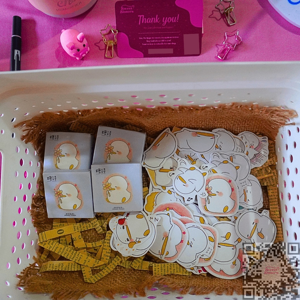 Jual [45 Pcs/Pack] Stiker Hewan Bebek Lucu Animal Duck Paper Sticker ...