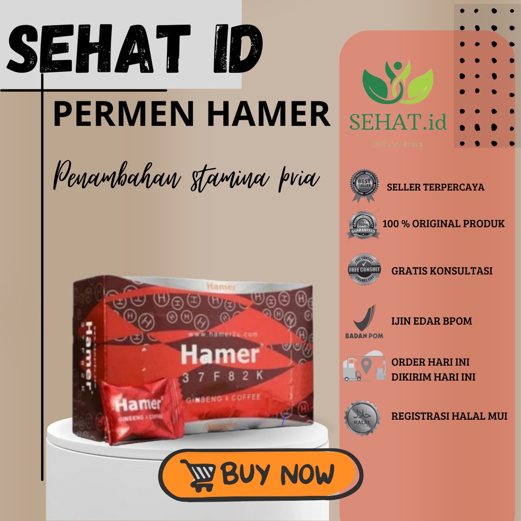 Jual HAMER CANDY PERMEN GINSENG ISI 30 PCS 100% ORIGINAL ASLI | Shopee ...