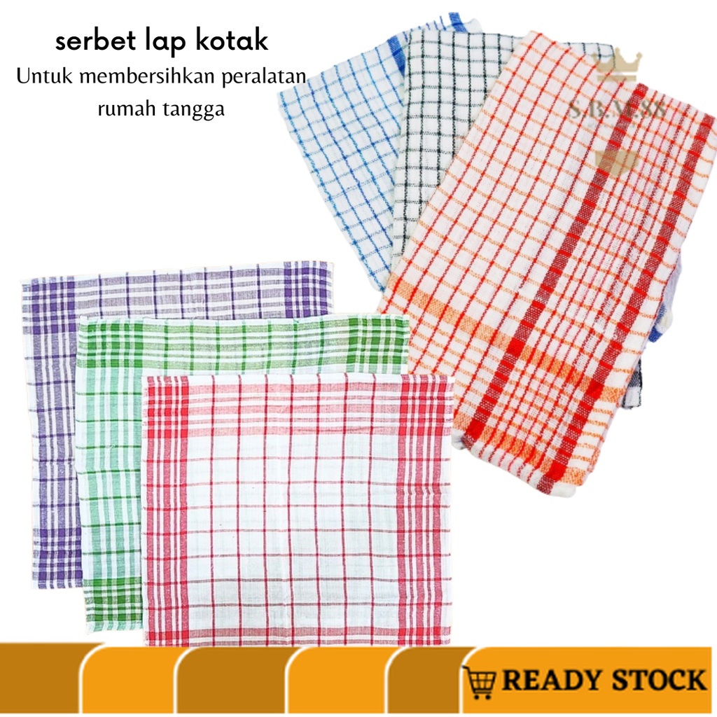 Jual SM88 -H109- Serbet Lap Dapur Kotak - Kain Lap Dapur Serbet Murah ...