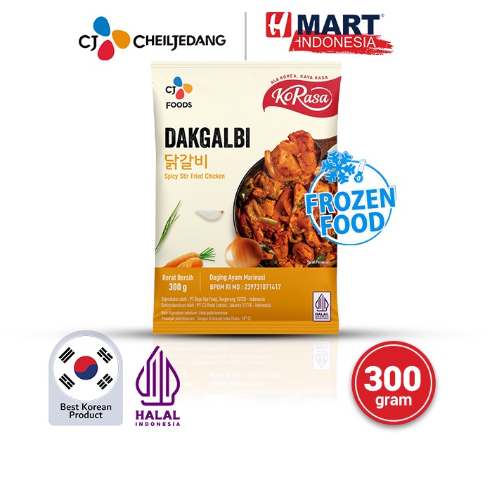 Jual CJ KoRasa Dakgalbi - Daging Ayam Marinasi 300g | Shopee Indonesia