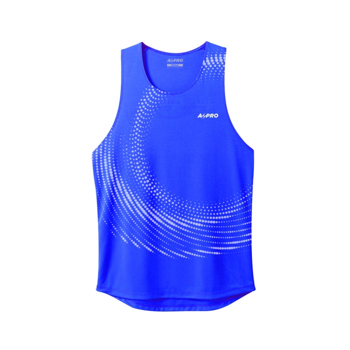 Jual Aspro ELITE SPIRAL Running Singlet Kaos Lari - Blue | Shopee Indonesia