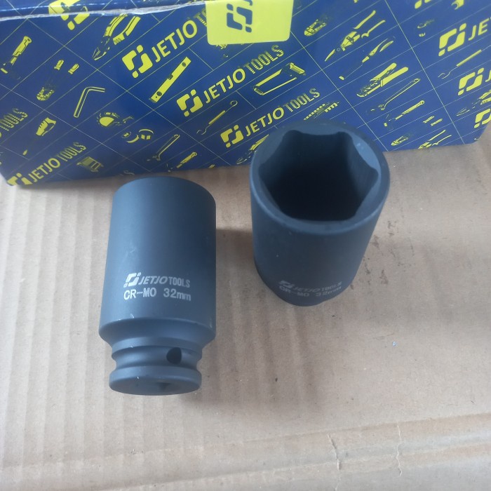 Jual JETJO Mata Sok Impact 1/2 Inchi CR-MO 32mm Mata shock imapct Panjang | Shopee Indonesia