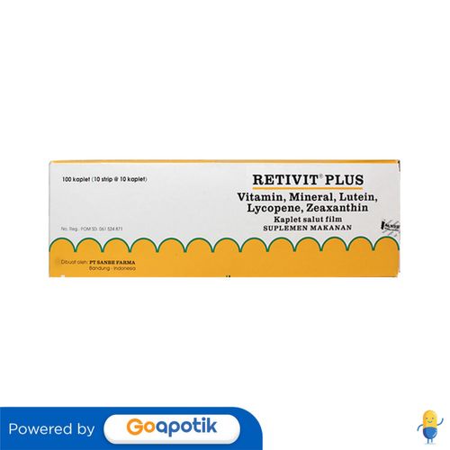Jual Retivit Plus Box 100 Kaplet | Shopee Indonesia