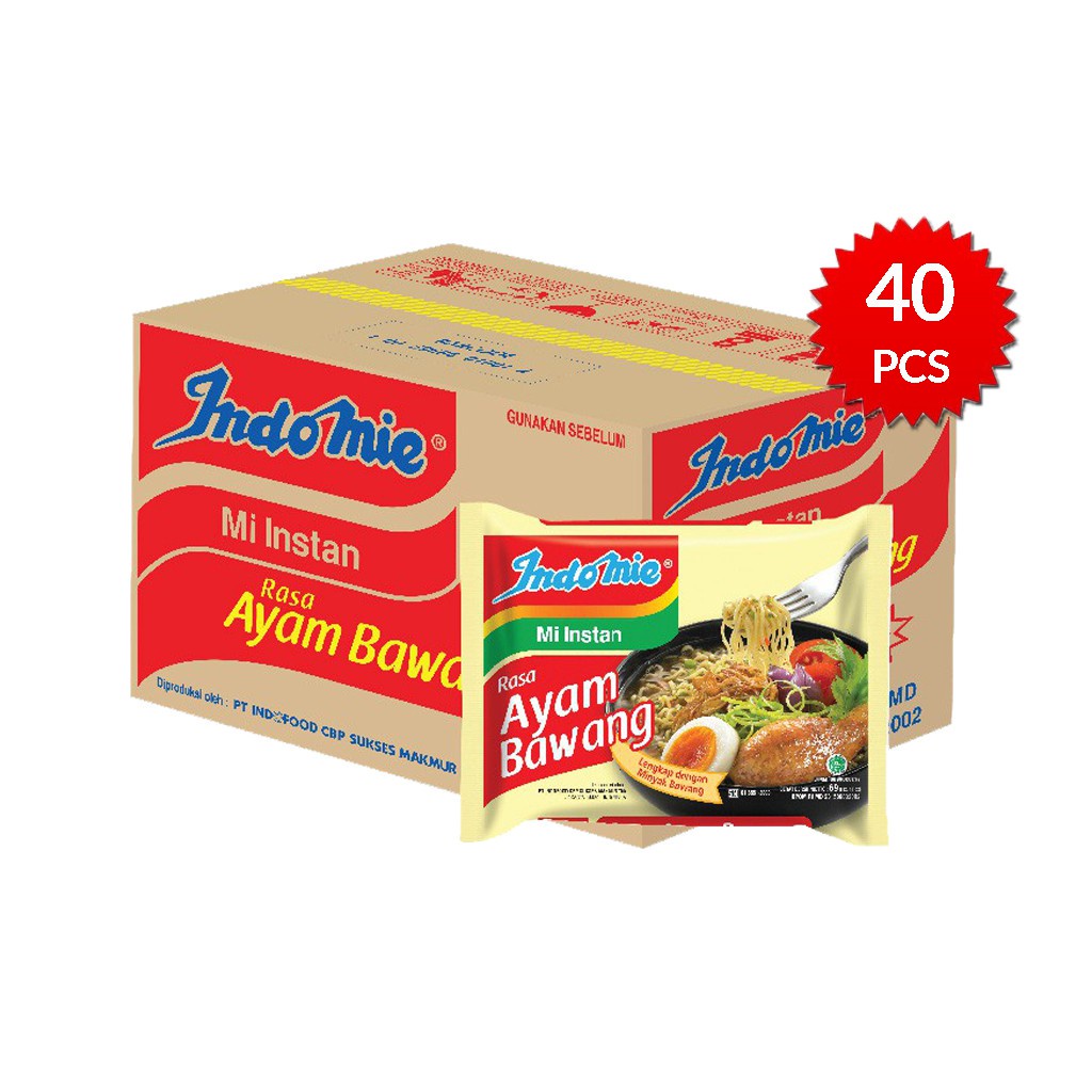 Jual Jual.Sembako (DUS) INDOMIE AYAM BAWANG ISI 40 X 60GR KARTONAN ...