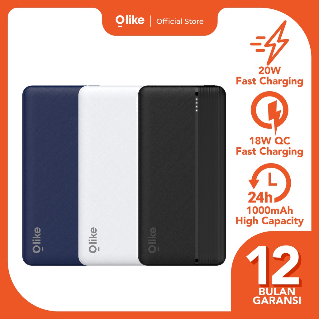 Jual POWER BANK Olike P1S Quick Charge 10.000 mAh 18W + Power Delivery ...