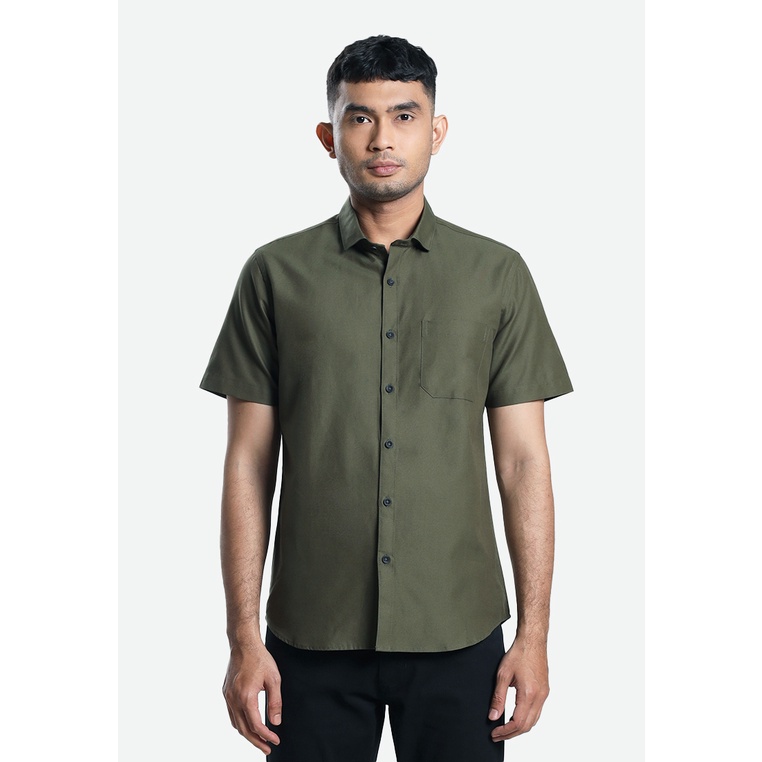 Jual MOC Kemeja Lengan Pendek Pria ARCHIE B-OLIVE | Shopee Indonesia