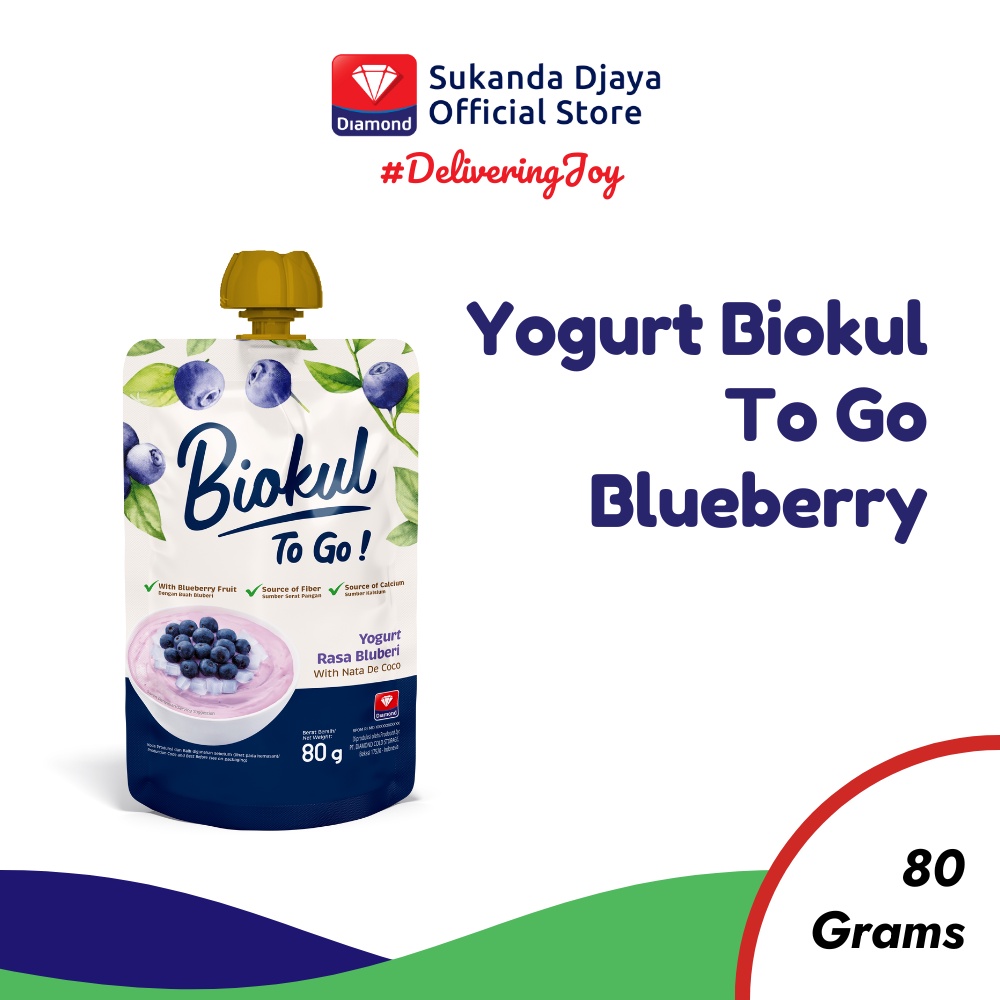 Jual Biokul Yogurt To Go Blueberry 80 Gr | Shopee Indonesia