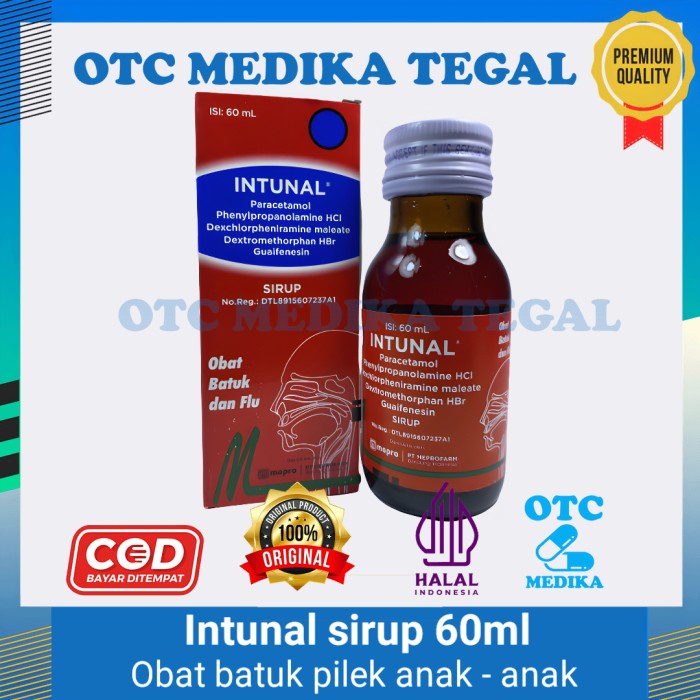 Jual Intunal sirup 60 ml obat batuk dan pilek | Shopee Indonesia