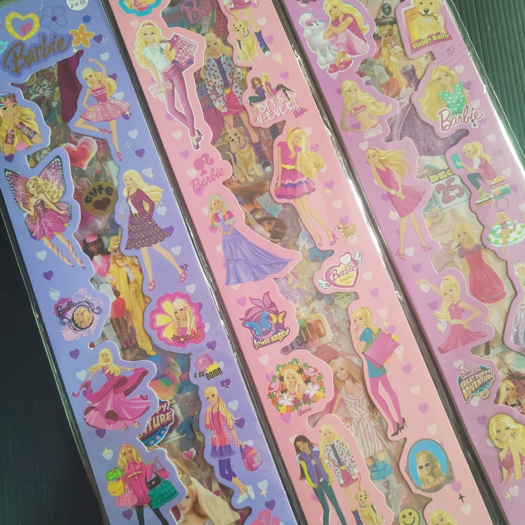 Jual ISI 20 LEMBAR STICKER PANJANG KARAKTER / PERLENGKAPAN DEKORASI ...