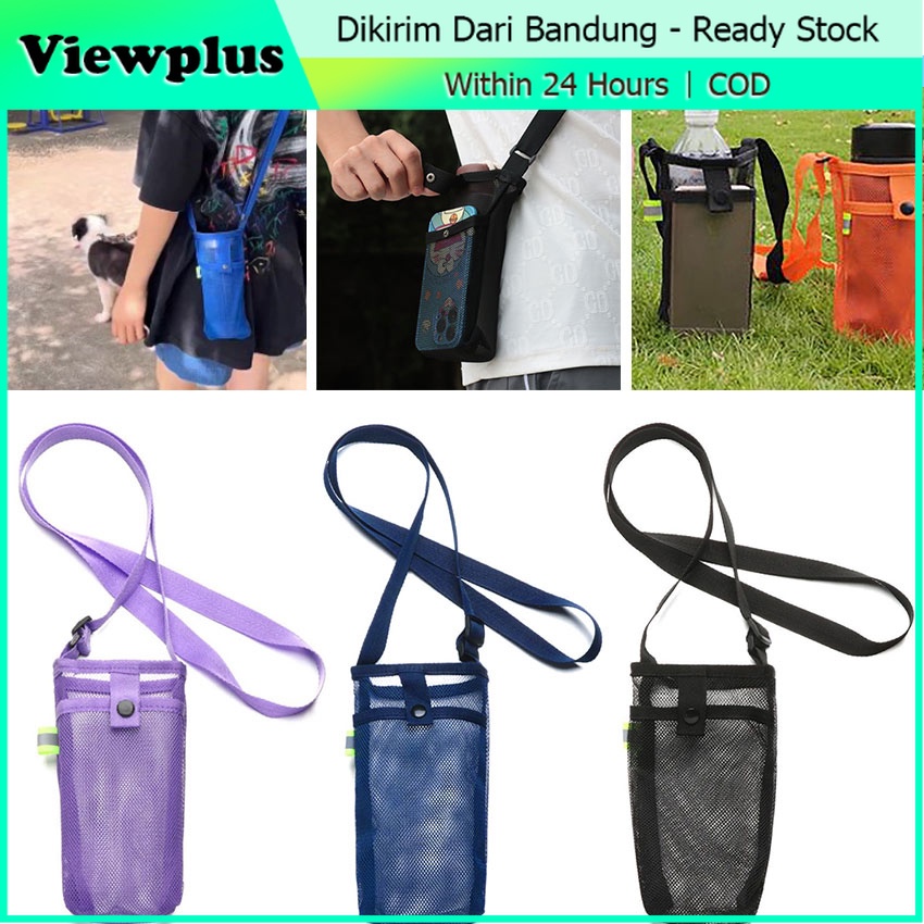 Jual Tas Botol Air Minum Tas Sling Bag Jaring Tas Selempang Botol Air ...