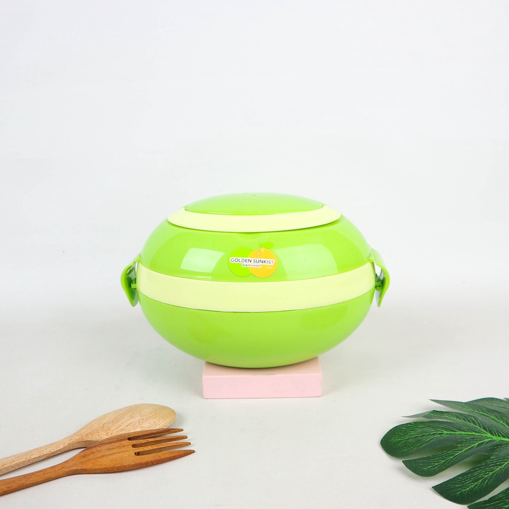 Jual Lunch Box Rantang Bekal Anak Oval Hijau RAO 9002H | Shopee Indonesia