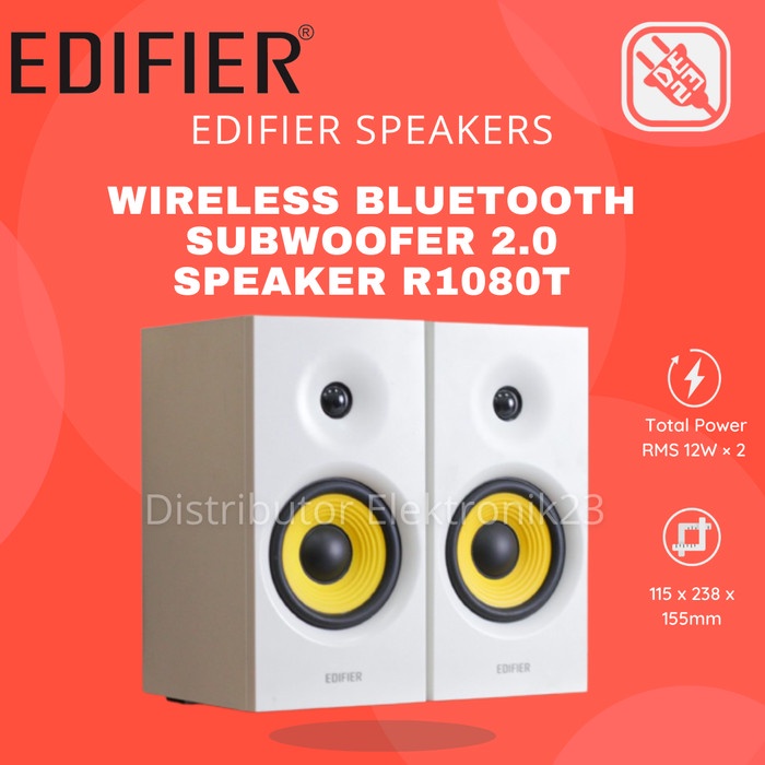 Jual Edifier R1080BT Wireless Bluetooth Small Speaker Subwoofer 2.0 ...