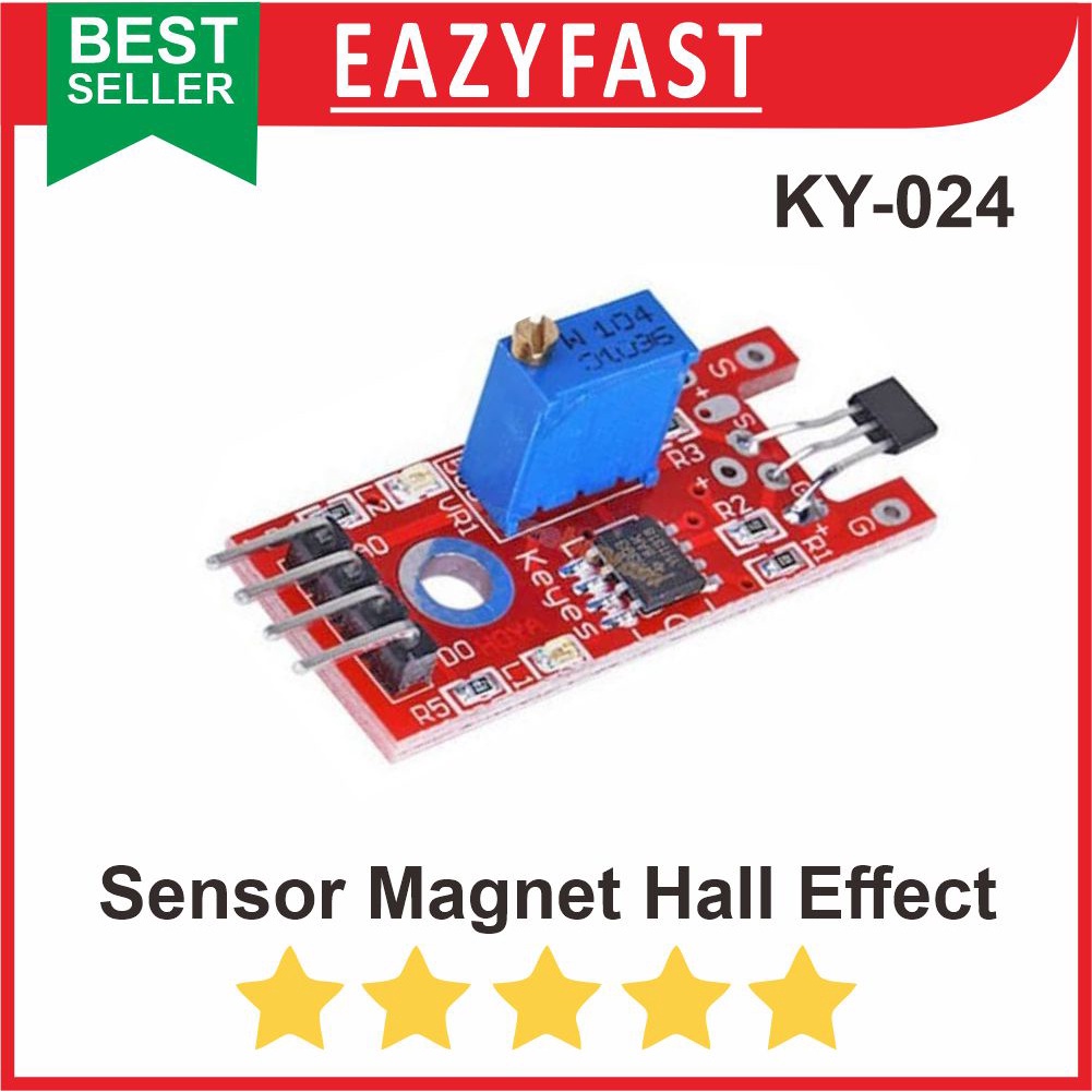 Jual KY-024 Keyes Sensor Magnet Magnetic Hall Effect Switch | Shopee ...