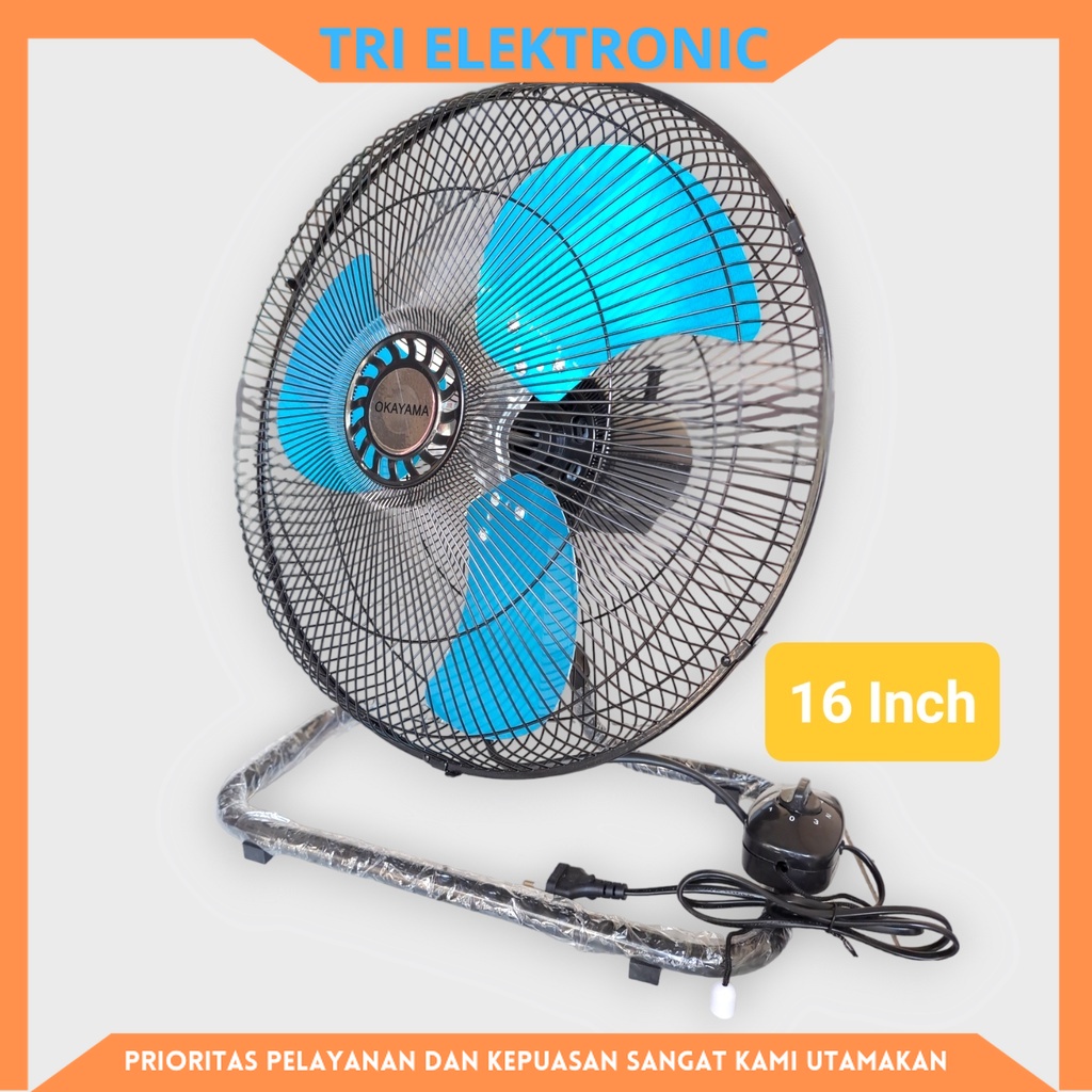 Jual OKAYAMA 12 inch Kipas Angin Besi Meja dan Dinding 2 in 1 Tornado ...