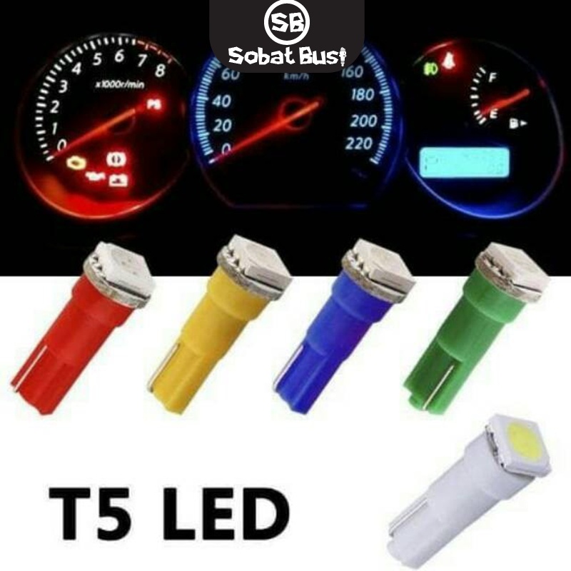 Jual Lampu LED T5 Cob SPEEDOMETER Speedo Spedometer 12 volt DC Variasi ...