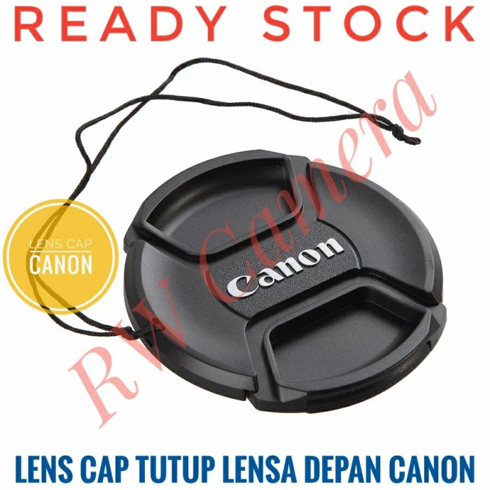 Jual Lens Cap Tutup Lensa Depan Canon 49mm 52mm 55mm 58mm 67mm 72mm ...
