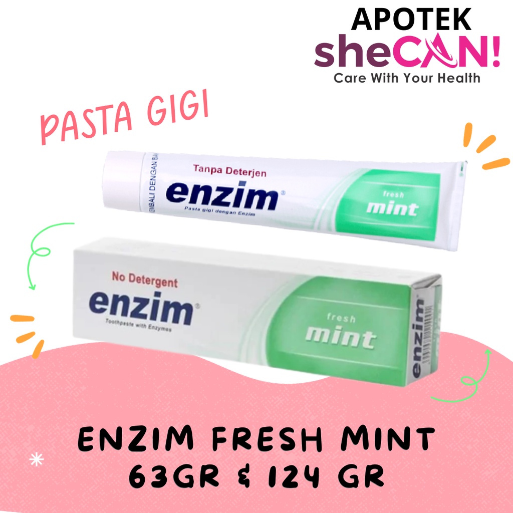 Jual PASTA GIGI ENZIM FRESH MINT 63gr 123gr | Shopee Indonesia