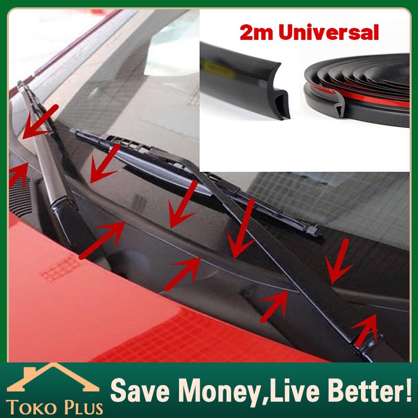 Jual 2Meter Seal Strip Karet Untuk Bawah Panel Windshield Mobil / Karet ...
