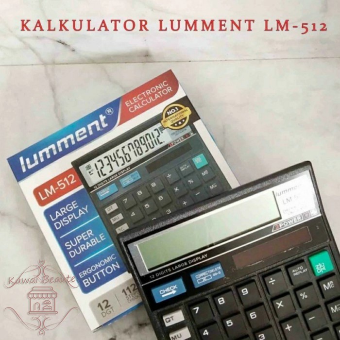 Jual Kalkulator 12 DIGIT LUMMENT LM-512 KALKULATOR MURAH Kasir ...