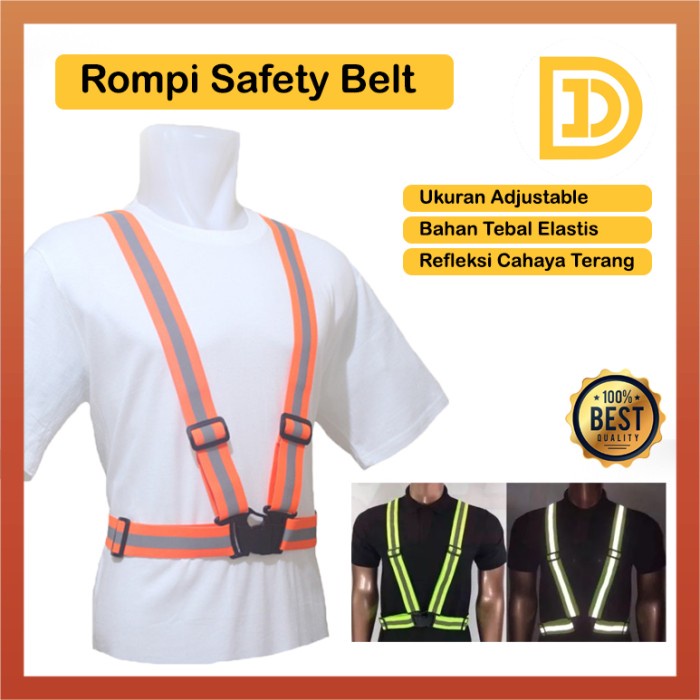 Jual Rompi Safety Proyek Model V Elastis Safety Vest Olahraga Lari ...