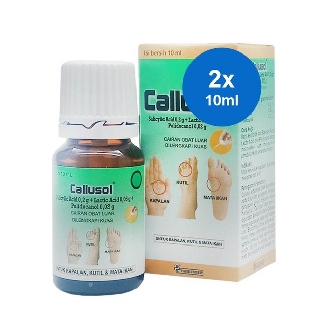 Jual Callusol Cairan Obat Luar 2 x 10ml | Shopee Indonesia