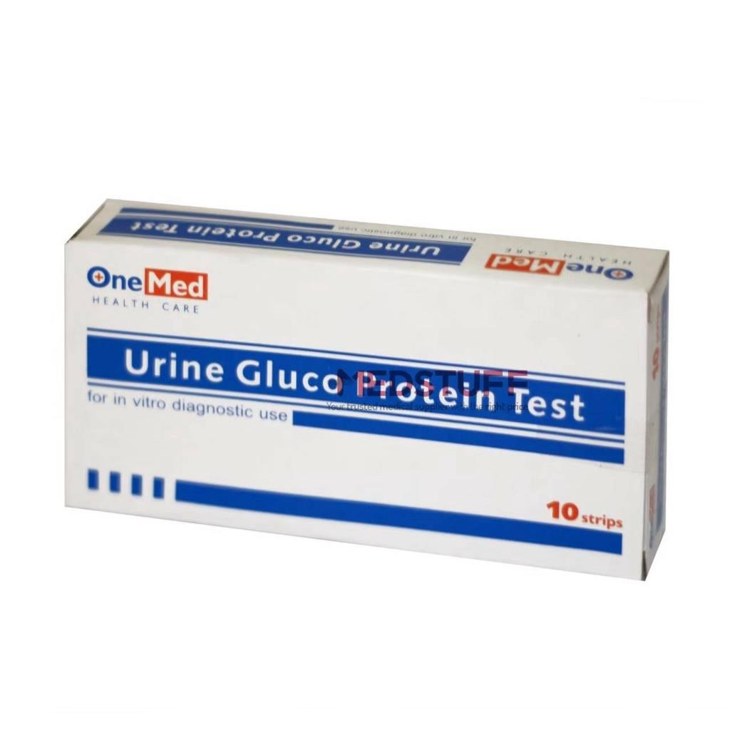 Jual ONEMED URINE GLUCO PROTEIN TEST BOX 10 STRIP - ALAT TES GULA ...