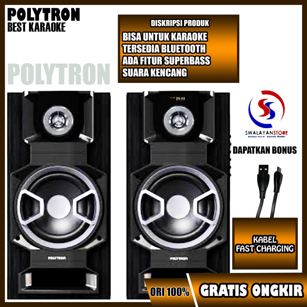 Jual Speaker aktif Polytron PAS 8E10 Bluetooth, USB, MIC input | Shopee ...