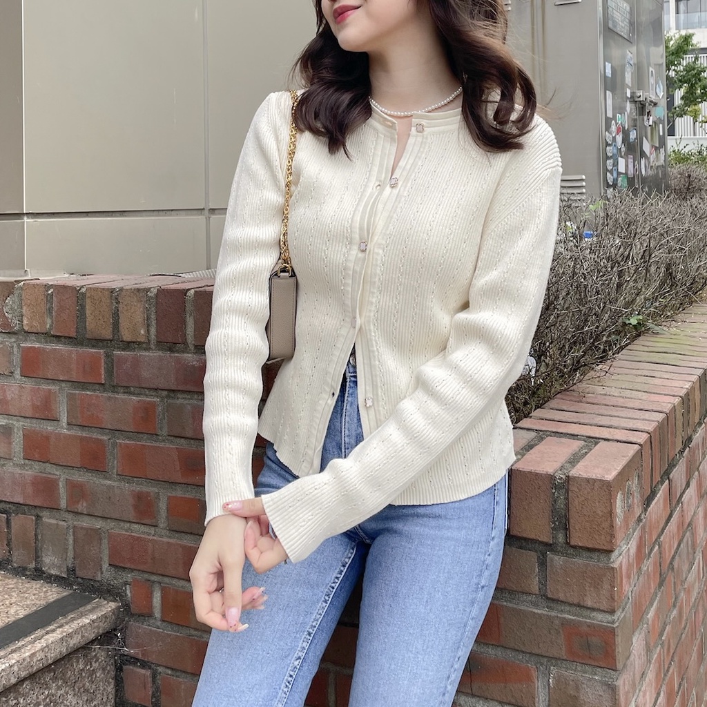 Jual HER APPAREL - 애라 AERA KNIT | KOREAN KNIT CARDIGAN SET | Shopee ...