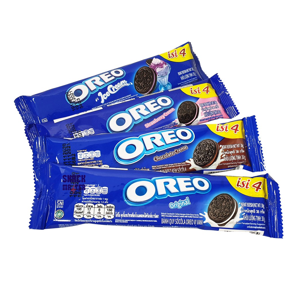 Jual Oreo Biskuit Sandwich - Netto 27 gr (Isi 3 Keping) | Shopee Indonesia