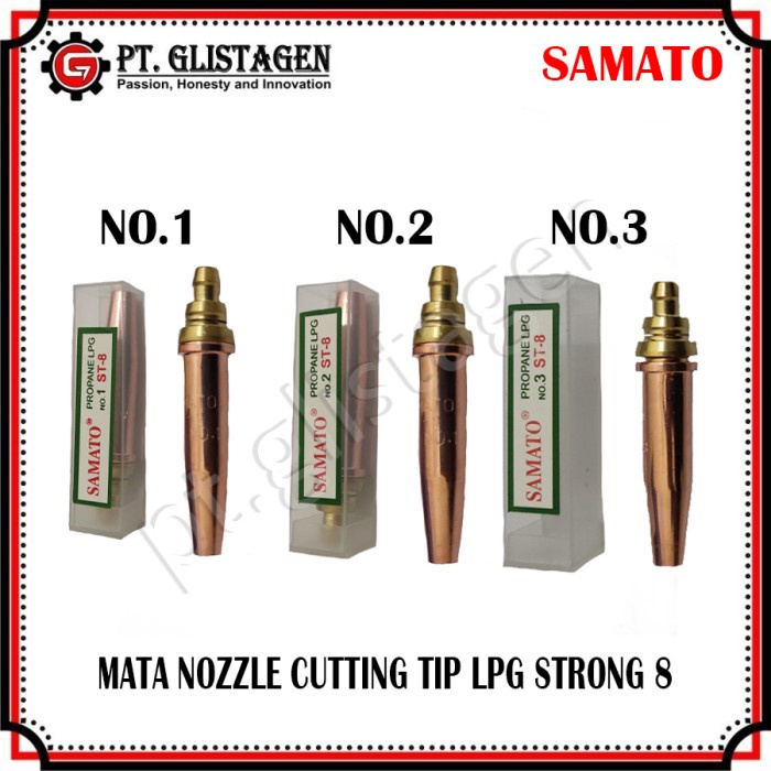 Jual Mata Nozzle Cutting Tip LPG Blender Potong Strong 8 Samato Dan ...